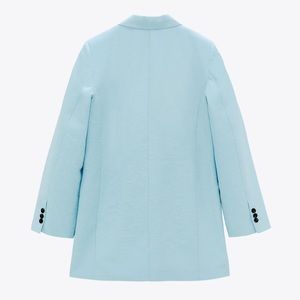 Zara | Jackets & Coats | Zara New Turquoise Long Blazer | Poshmark